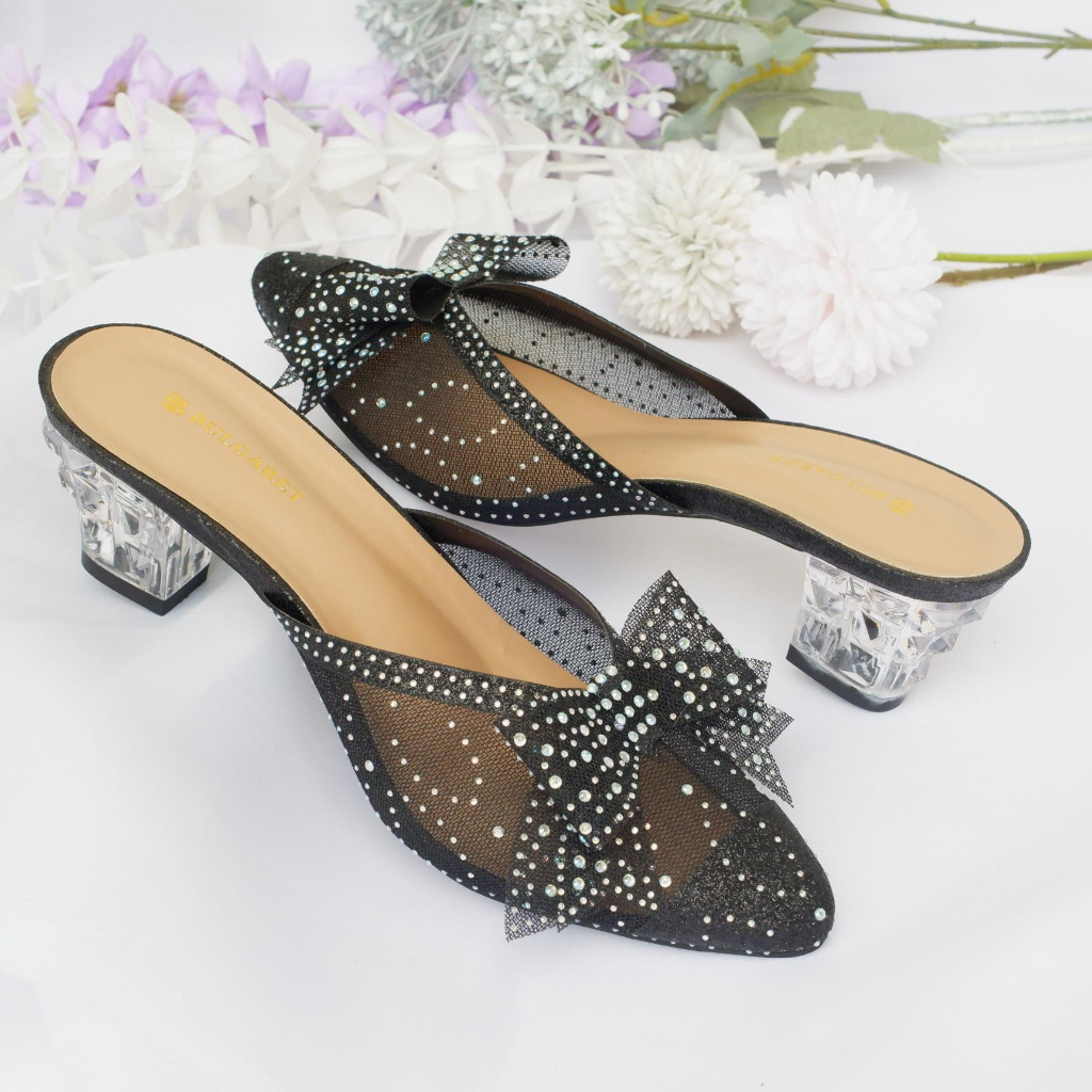 Jual Heels Kaca atau Sandal Pesta Atau Kondangan ZN 19 Bridal | Shopee ...