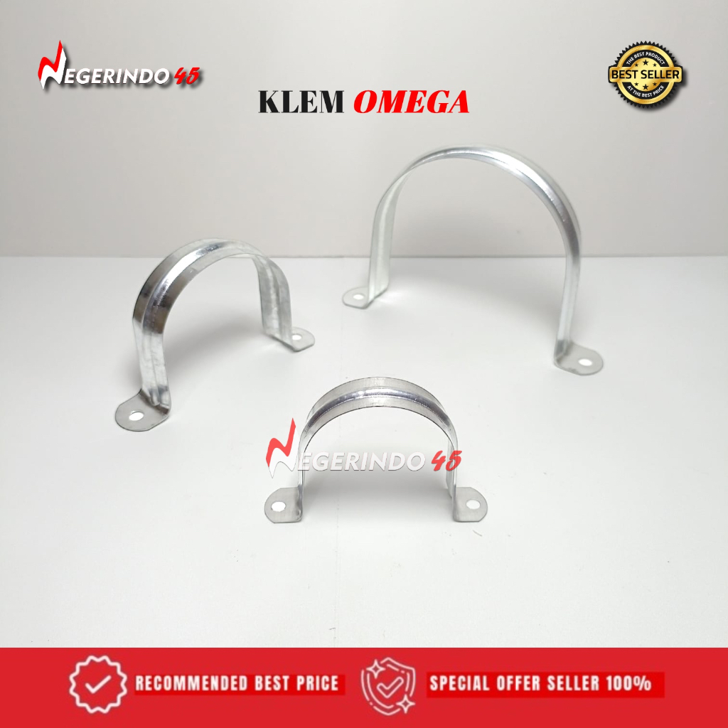 Jual IPW KLEM OMEGA 1/2" 3/4" 1" 1 1 /4" 1 1/2" CLAMPS OMEGA GALVANIS | Shopee Indonesia