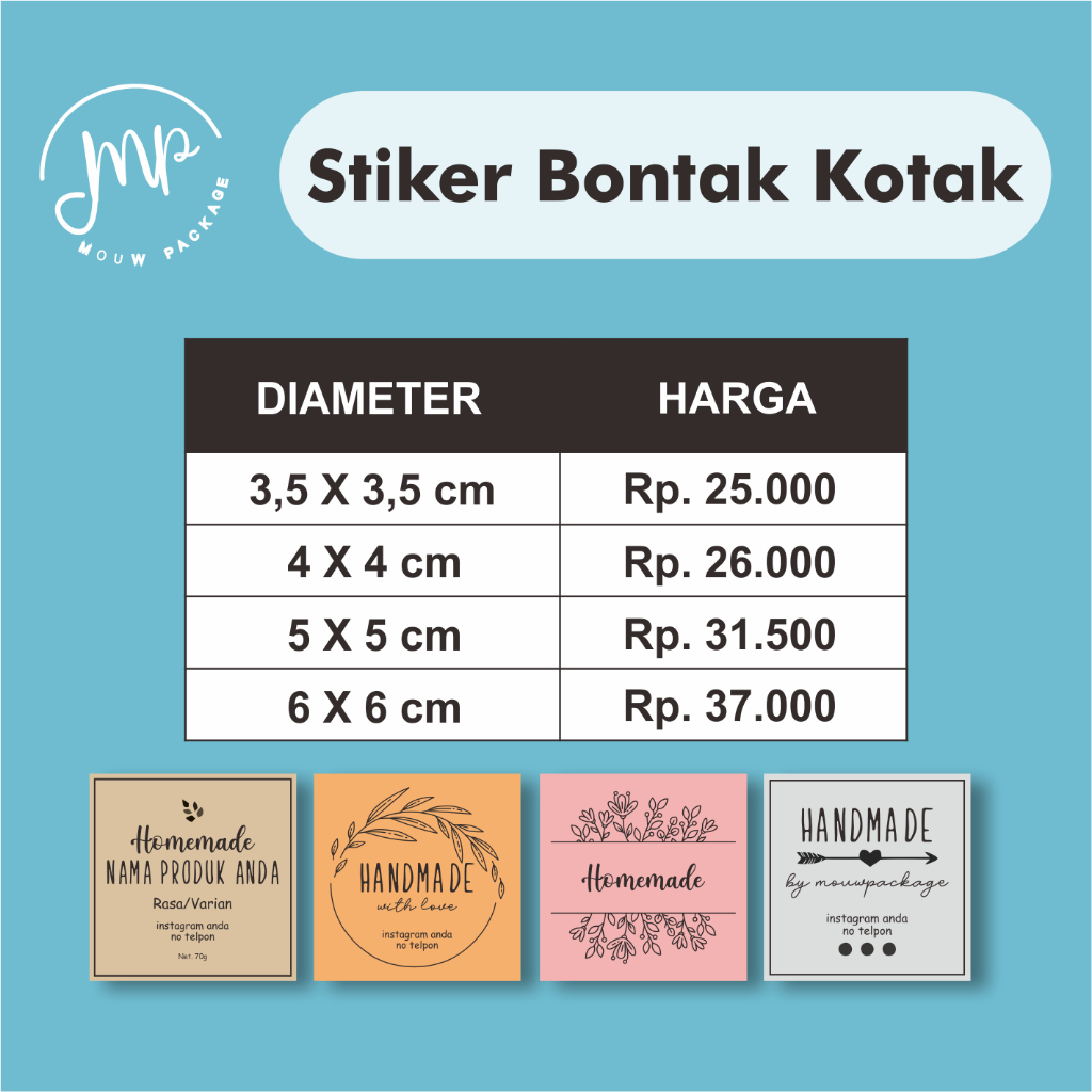 Jual STIKER KOTAK / LABEL KOTAK / STIKER CUTTING | Shopee Indonesia