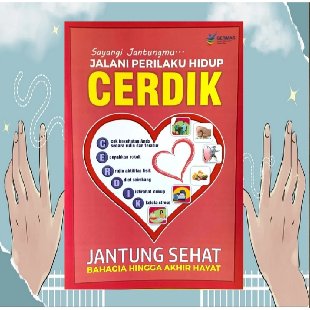 Jual Poster Sayangi Jantungmu | Poster Jantung Sehat | Poster Jalani ...