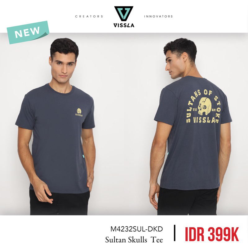 Jual VISSLA - SULTAN SKULLS TEE | Shopee Indonesia