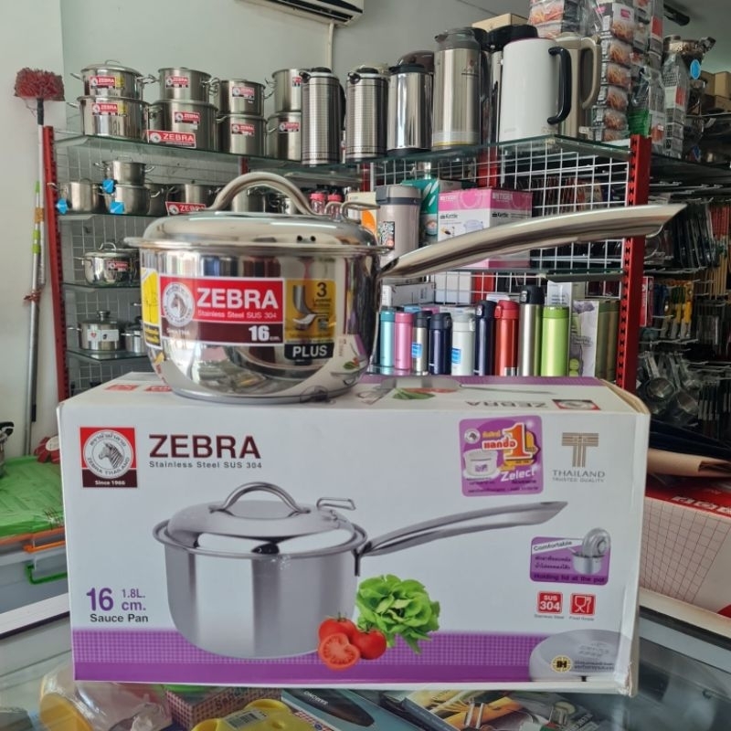 Jual 168140 Sauce Pan 16cm Zelect Plus Zebra, SUS 304, Thailand ...