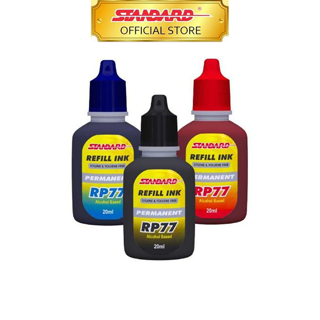 Jual REFILL/Isi Ulang Tinta Spidol Permanent Standard P77 / RP-77 ...