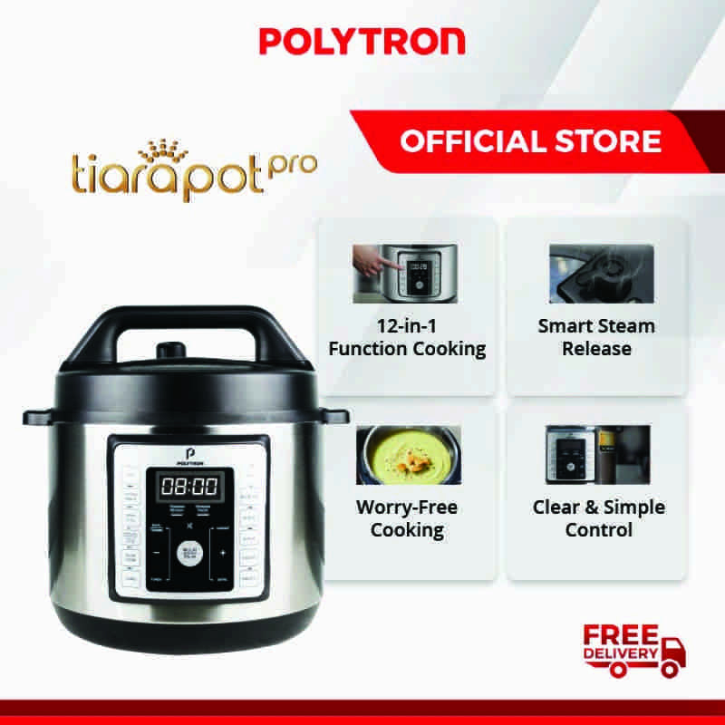 Jual POLYTRON PRC 501 Tiara Pot Pro Smart Multi Cooker 12-in-1 | Shopee ...