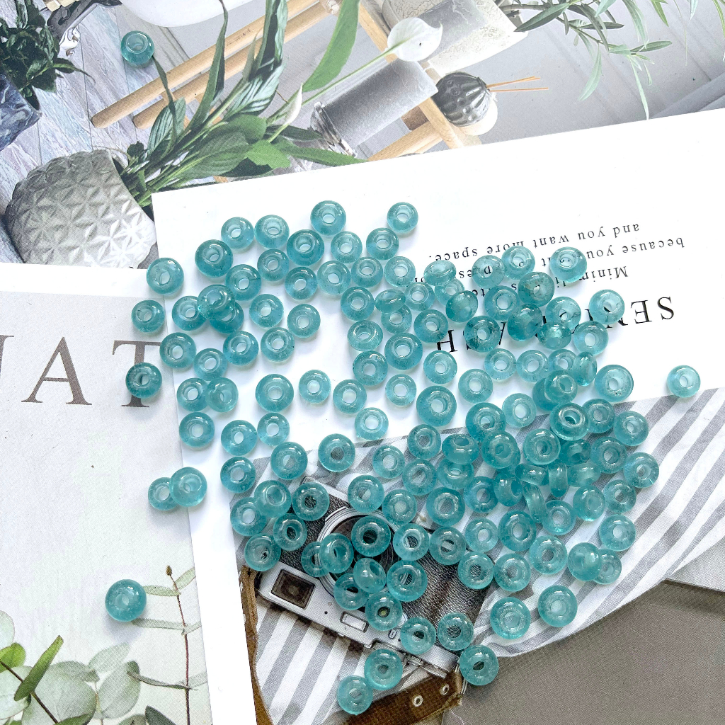 Jual 1 bag Manik-manik Kaca Genuine Glass Beads - DONUT DONAT | Shopee ...