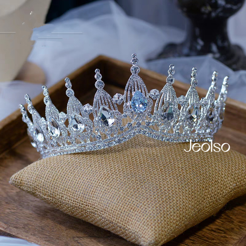 Jual Mahkota wedding permata zircon full kristal mewah terbaru dari ...