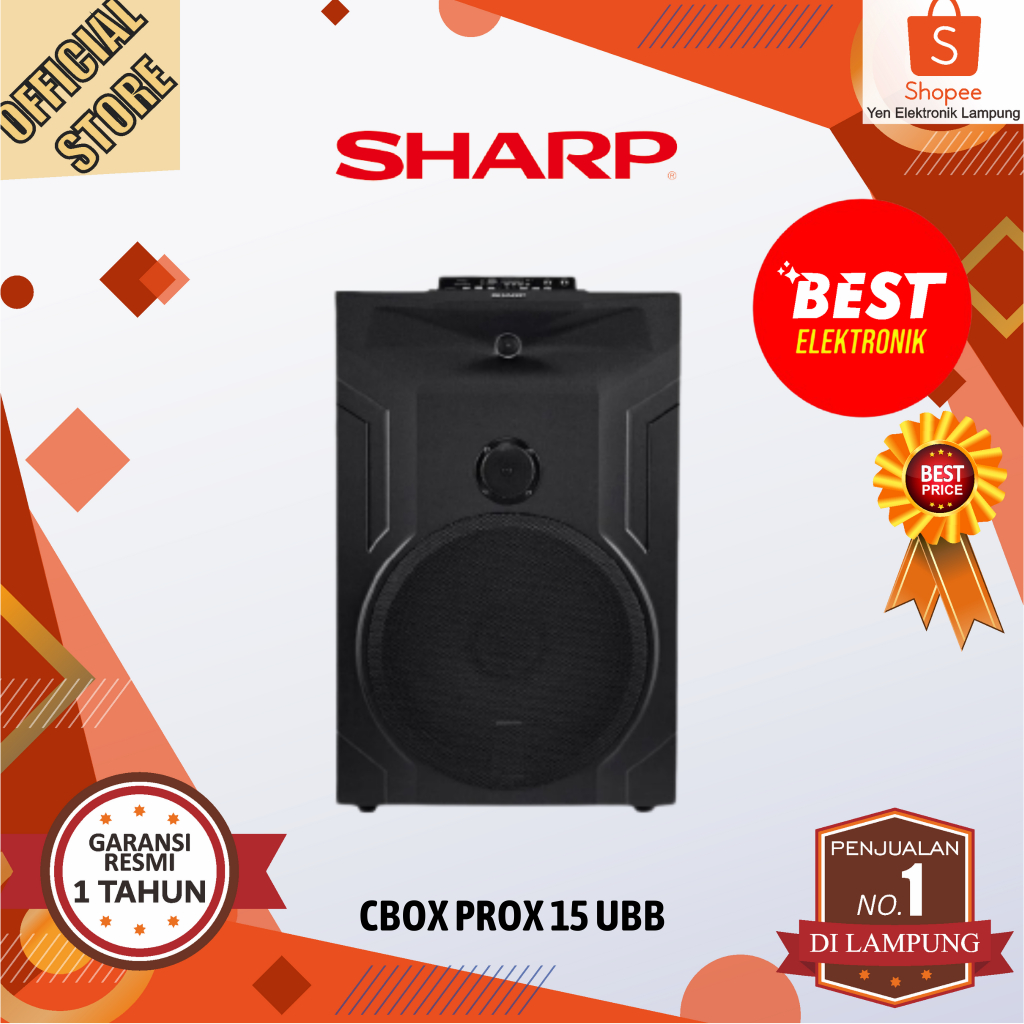 Jual Speaker Active Sharp PRO 15UBB Speaker 15 Inch Bluetooth active ...