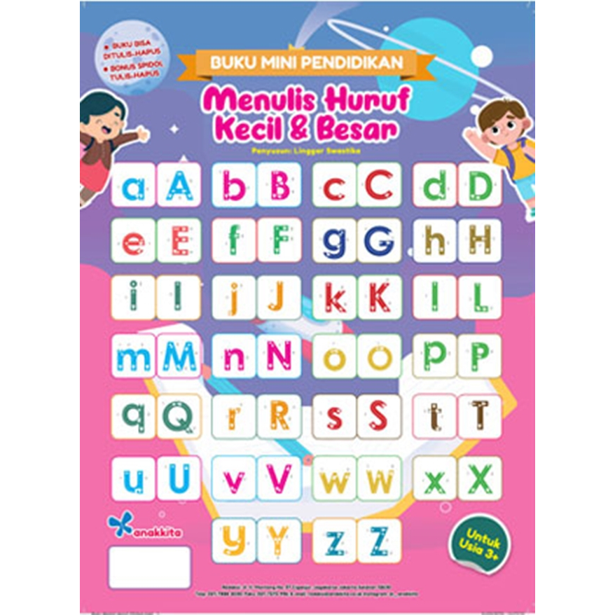 Jual BUKU POSTER MINI PENDIDIKAN : MENULIS HURUF KECIL & BESAR | Shopee ...