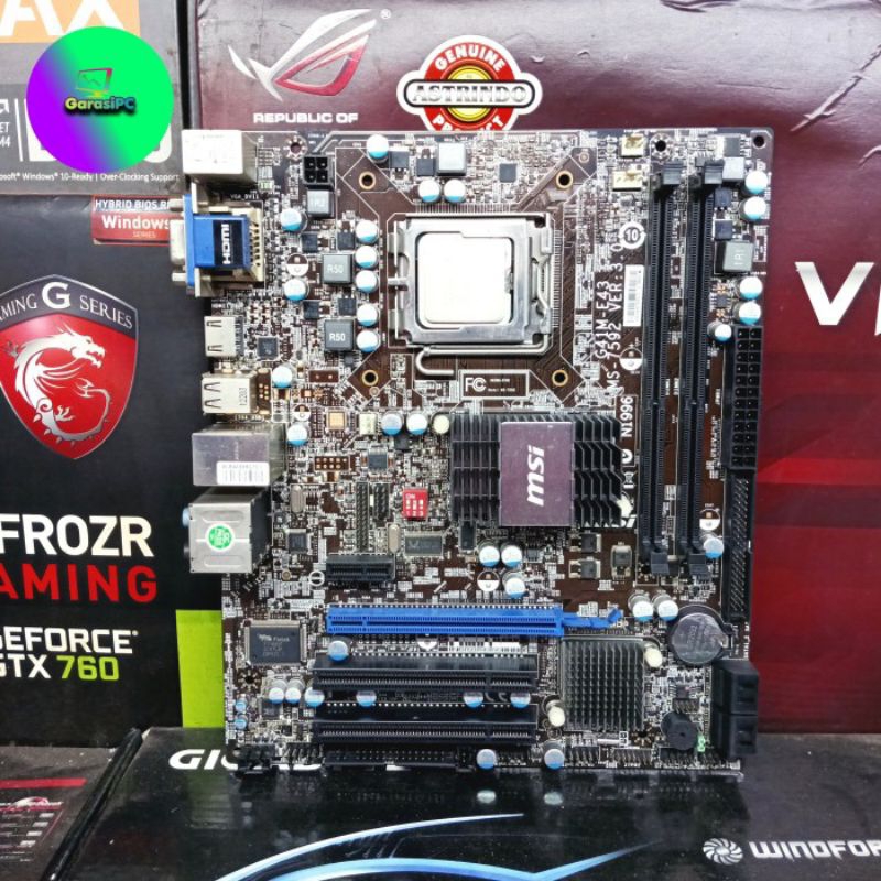 Jual Motherboard G41 MSI G41M-E43 Socket LGA 775 DDr3 BONUS Processor | Shopee Indonesia