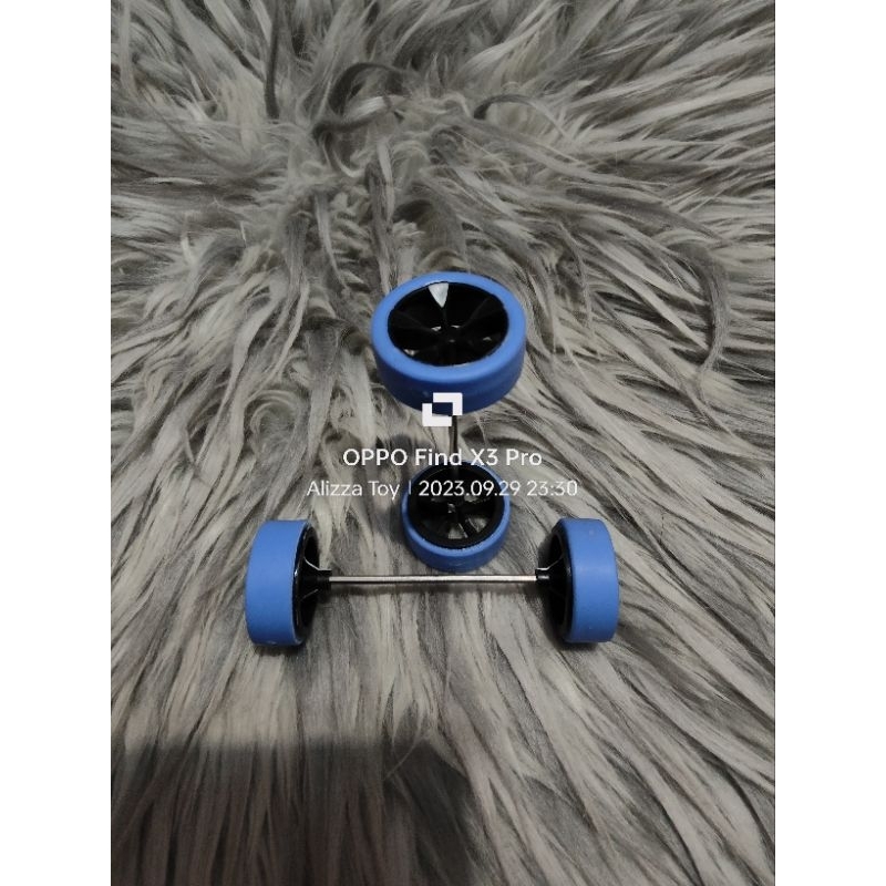Jual Tamiya Velg 5 Spoke Balance Side Damper Stb Box + Ban Hard Blue ...