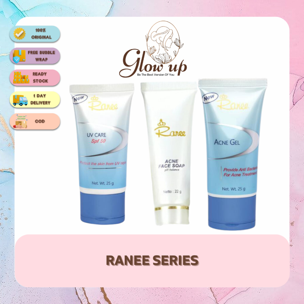 Jual RANEE Acne Face Soap | RANEE Daily UV Care SPF 50 | RANEE Acne Gel ...