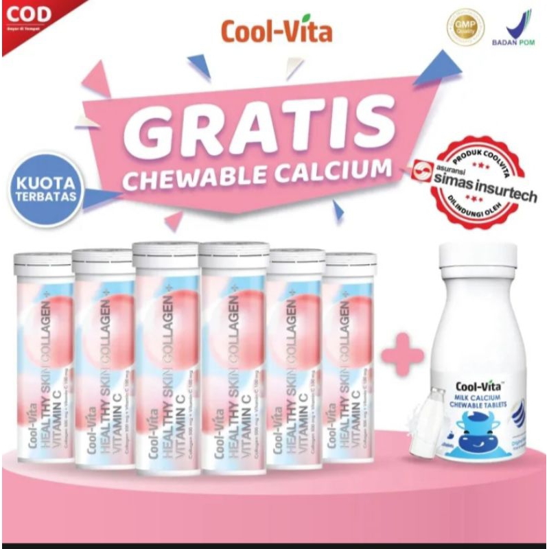 Jual Coolvita Paket Hemat 6 Botol Collagen Drink + 1 Botol Chewable ... Jual Coolvita Paket Hemat 6 Botol Collagen Drink + 1 Botol Chewable ...