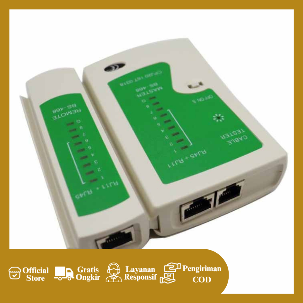 Jual Lan Tester Alat Penguji Kabel Lan RJ45 Network Telepon Tester Rj11 ...