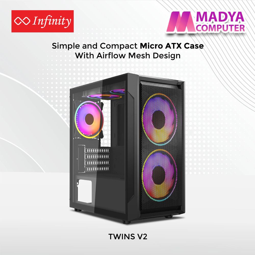 Jual Casing PC Gaming Infinity Twins V2 - Casing Komputer | Shopee ...