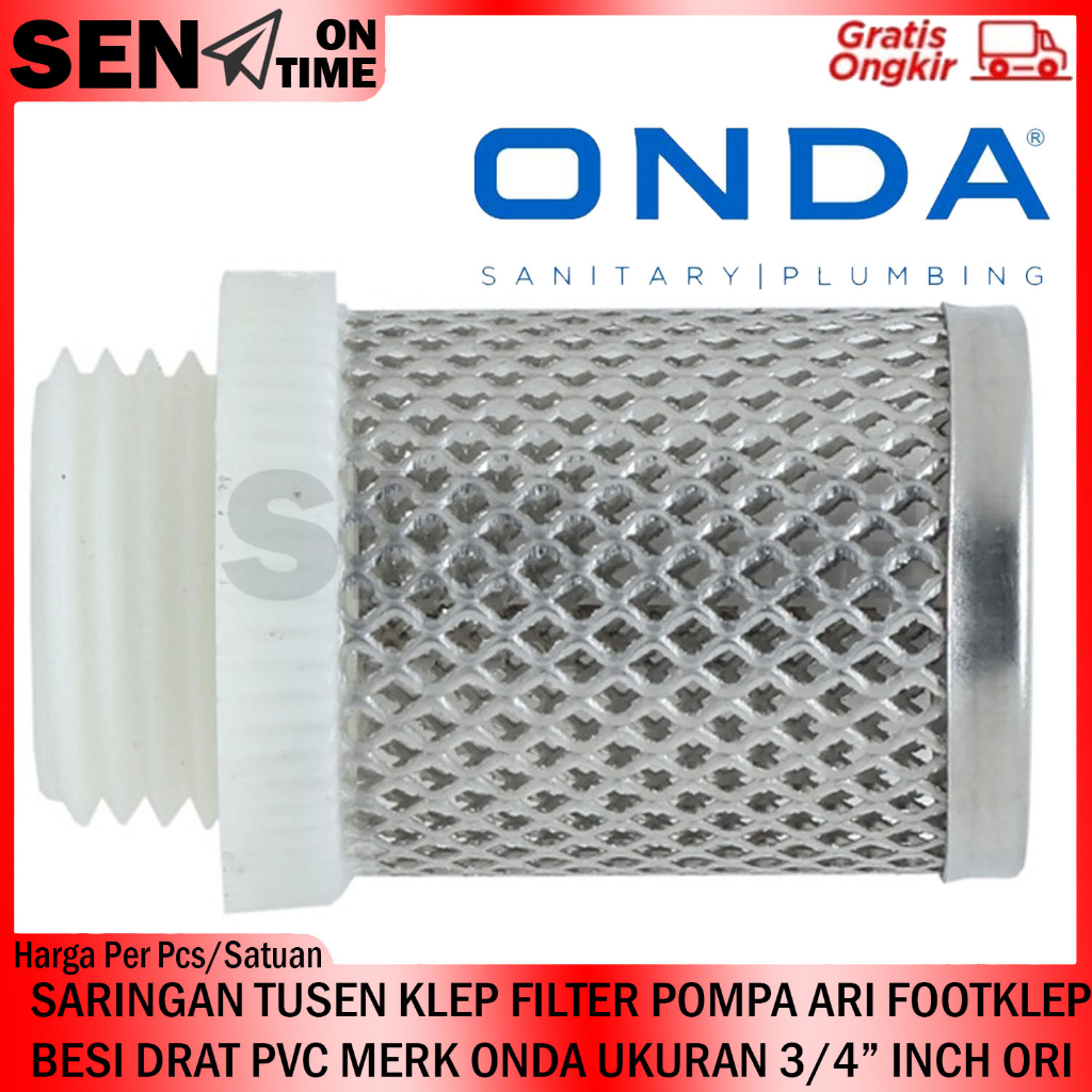 Jual Water Filter Onda Saringan Air Saring Tusen Klep 3/4" In Inci Inch ...