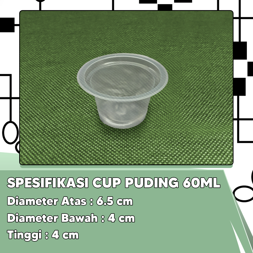 Jual Mika Cup Sambal Bening isi 50 pcs 60ml 90ml Cup Saos Saus Plastik ...