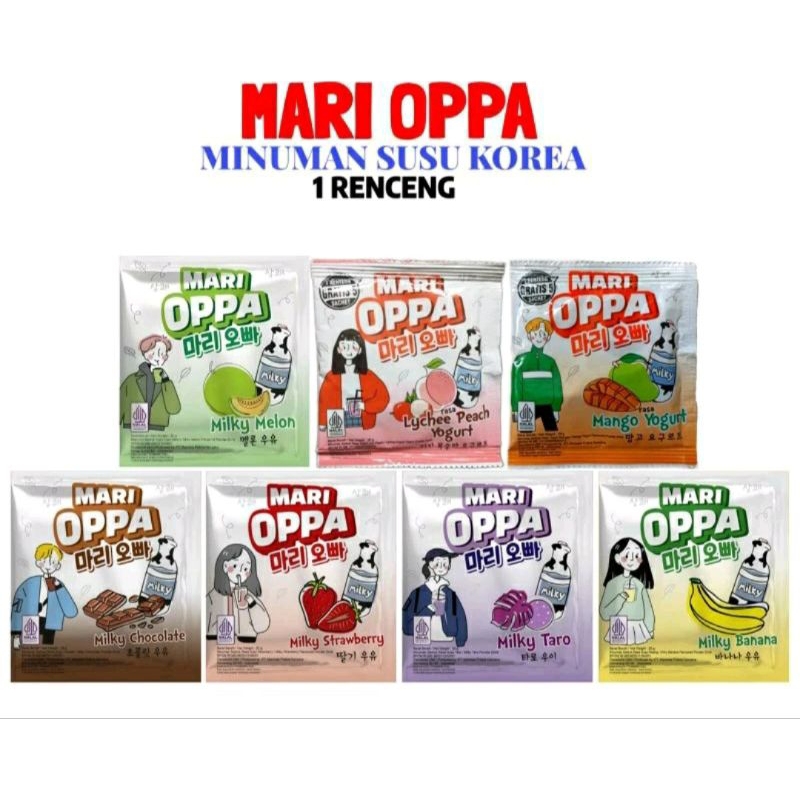 Jual Mari Oppa Minuman Susu Korea Renteng | Shopee Indonesia