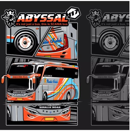 Jual Stiker Bus Mania Bus Artis Basuri Abbsyal Rosalia Indah Laser ...