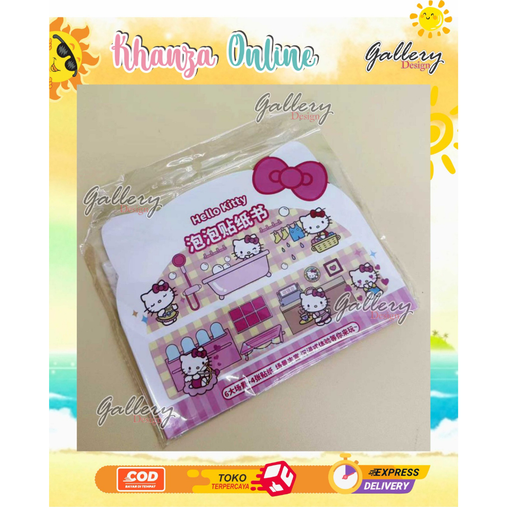 Jual BUKU STICER DIY KUROMI MELODY KITTY BUBBLE 3D STICERr QUIET BOOK ...