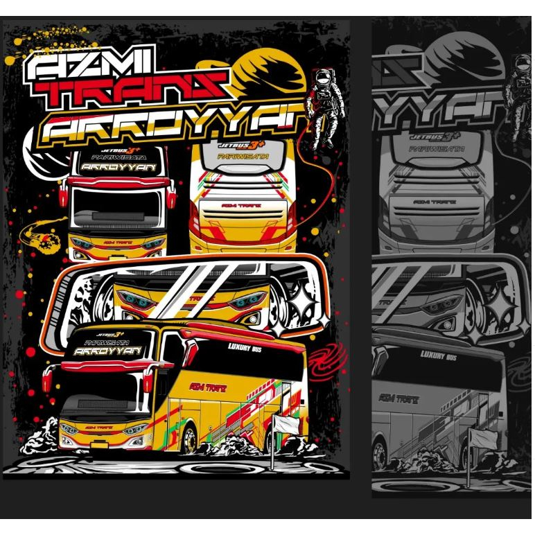 Jual Stiker Bus Mania Bus Artis Basuri Azzmi Trans Aroyan Laser Sticker ...
