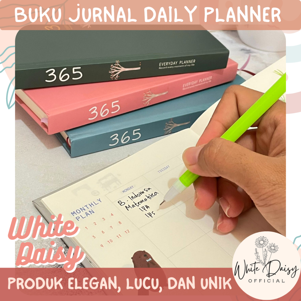 Jual Buku jurnal daily planner 365 everyday setiap hari to do list task ...
