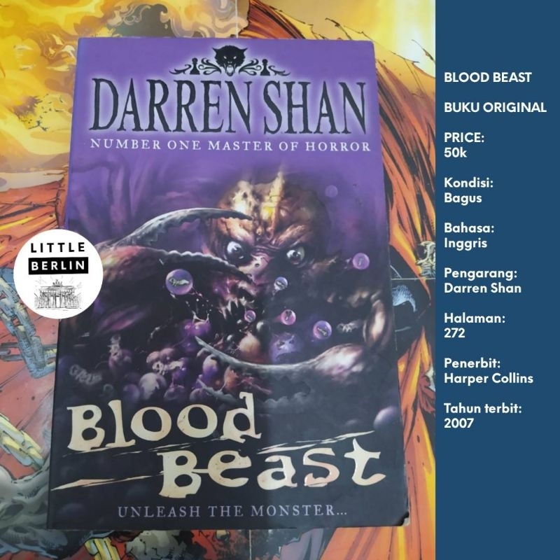 Jual Buku Original Novel Darren Shan BLOOD BEAST Import English ...