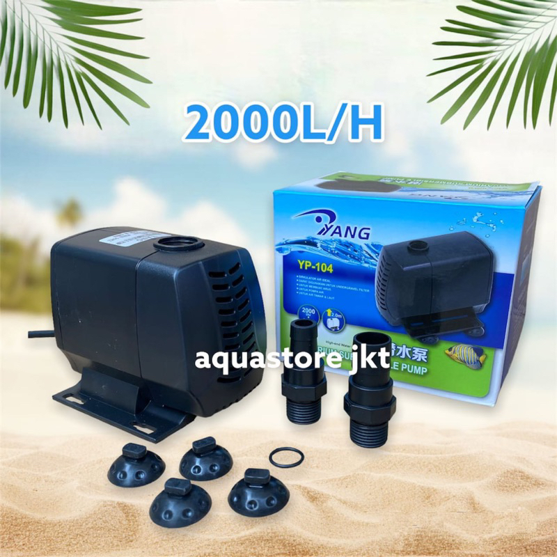 Jual POMPA AQUARIUM CELUP 104 YANG YP 104 2000 L/H POMPA AQUARIUM KOLAM ...