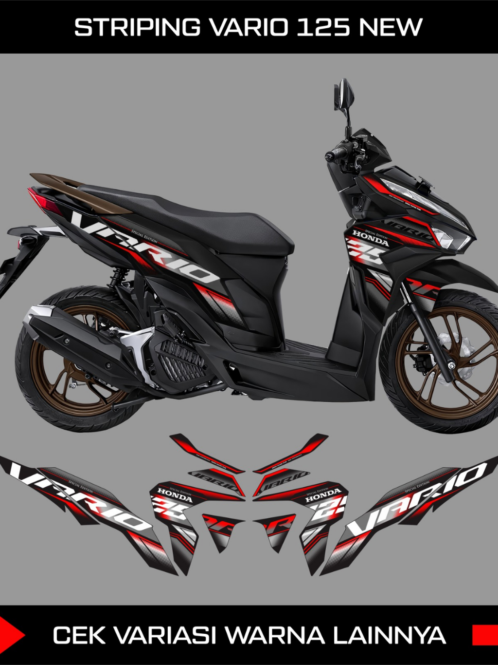 Jual Striping Sticker Vario Vario 125 New Gen2 / Stiker Lis Variasi ...