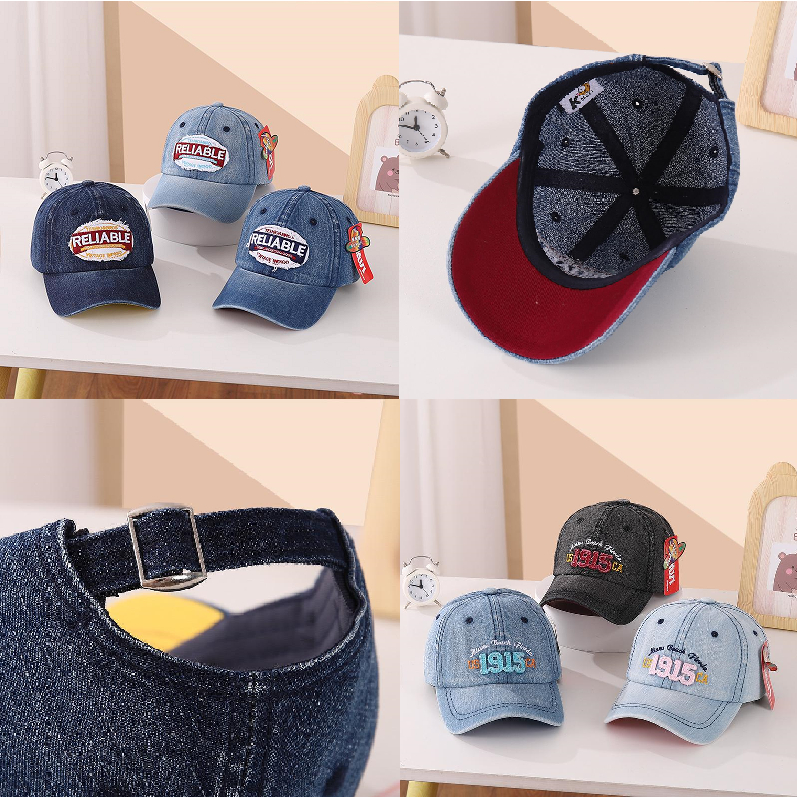 Jual 3-8 tahun Topi Baseball Denim Anak Model Reliable dan 1915 ...