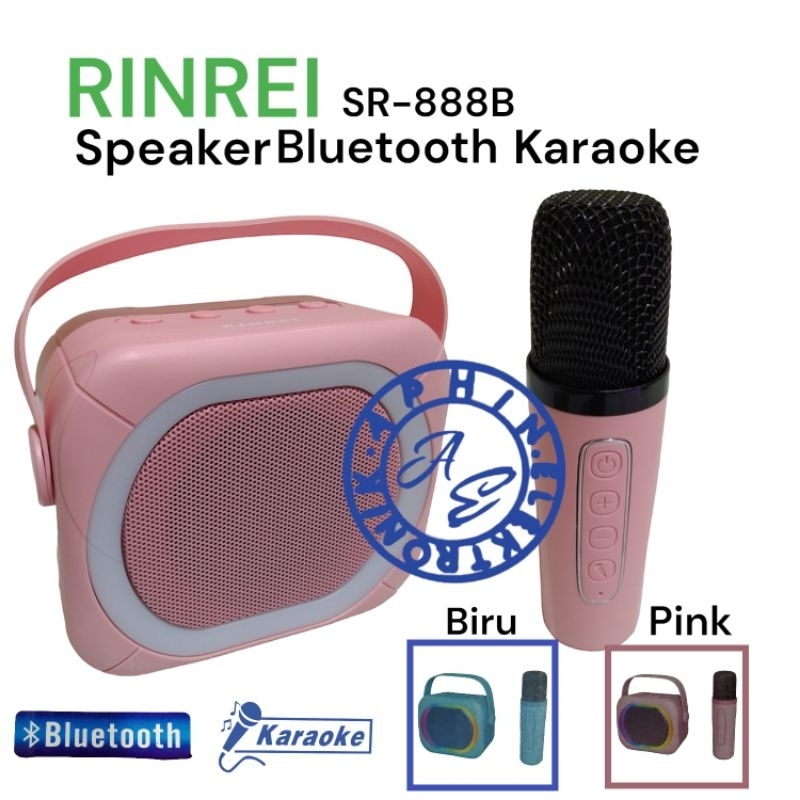Jual Speaker Bluetooth RINREI SR-888B Speaker Karaoke Bluetooth Speaker mini Bluetooth | Shopee ...