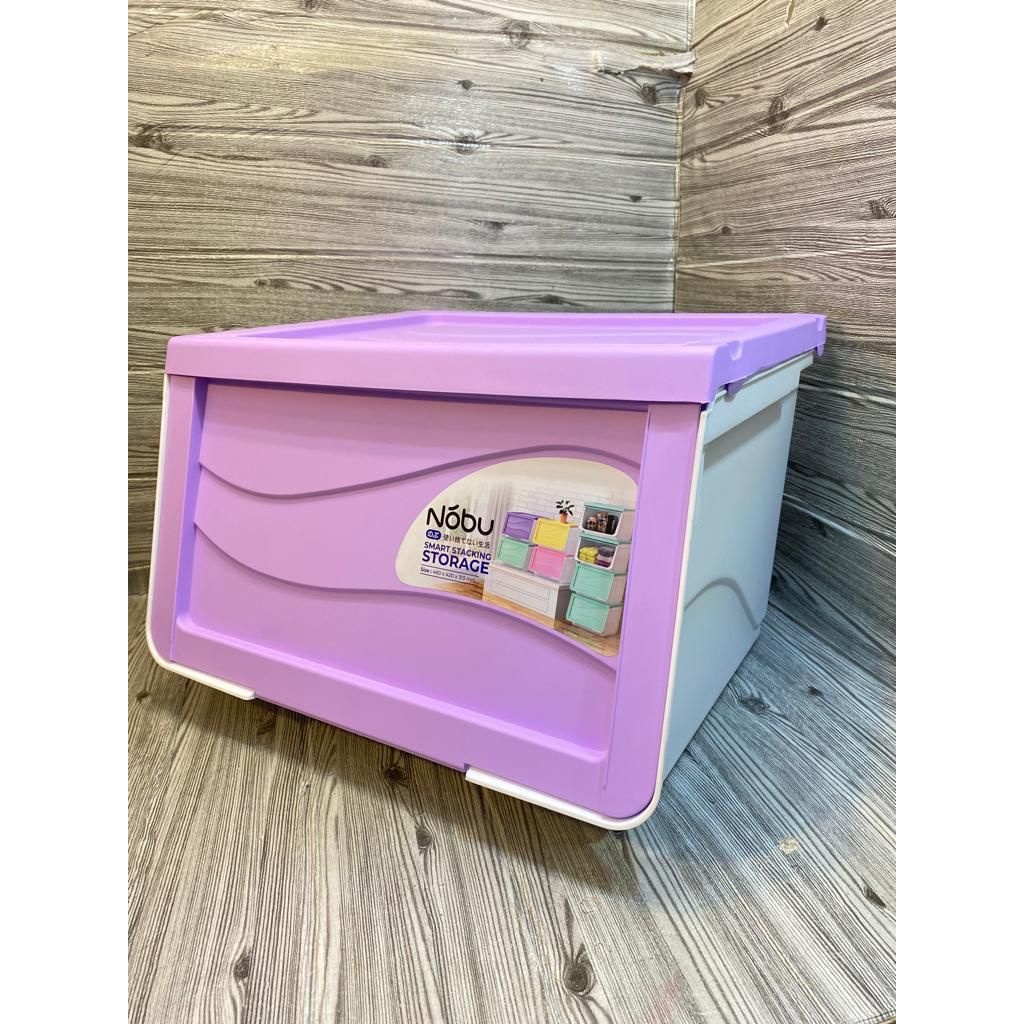 Jual NOBU SMART STACKING STORAGE SOLUTION CONTAINER BOX KOTAK RAK PLASTIK | Shopee Indonesia