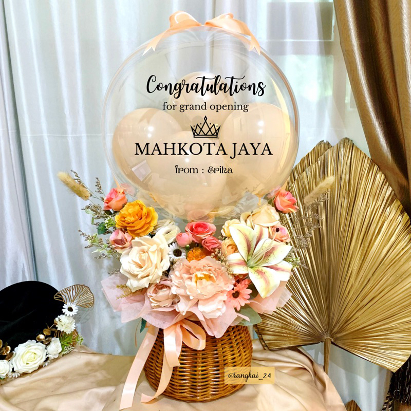 Jual HOT AIR BALLON BUNGA | OPENING | WISUDA | KARANGAN BUNGA | WEDDING ...