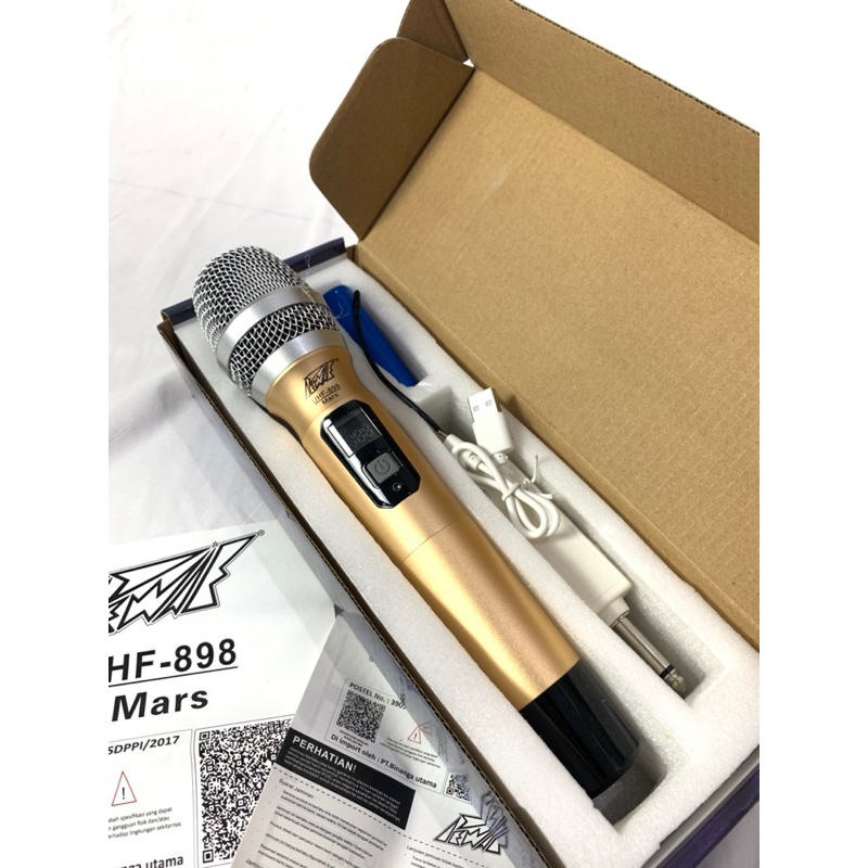 Jual HF_ELECTRONIC PEWIE UHF-898 MARS WIRELESS MIC PROFESSIONAL DINAMIC ...