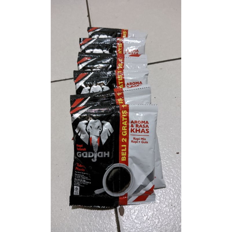 Jual kopi gajah tubruk isi 15(RENCENG) | Shopee Indonesia