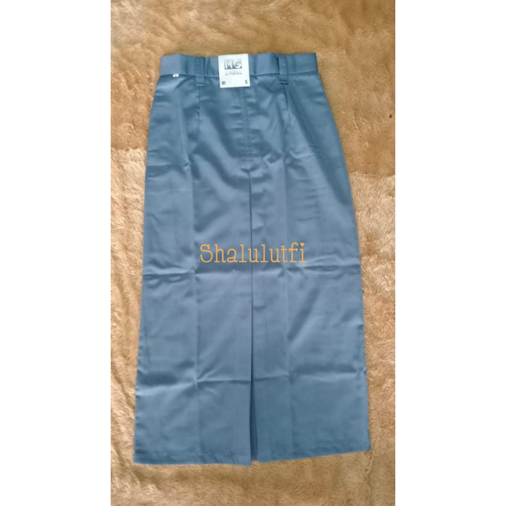 Jual ROK Sekolah SPAN BELAH TENGAH Putih Abu SMA Hitam Coklat dan Biru ...