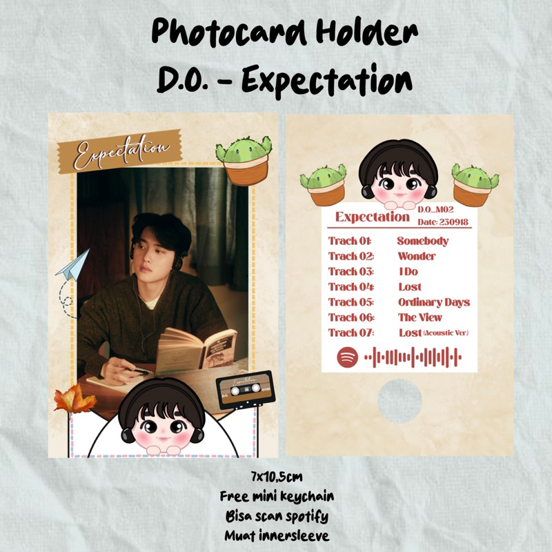 Jual Photocard Holder D.O. Doh Kyungsoo - Expectation Somebody | Shopee ...