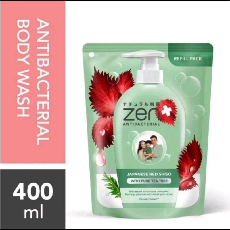 Jual Zen Body Wash Antibacterial Japanese Red Shiso With Pure Tea Tree ...