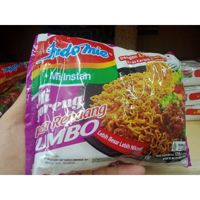 Jual Indomie Jumbo Mi Goreng Rasa Rendang 1 Pcs 120gr | Shopee Indonesia