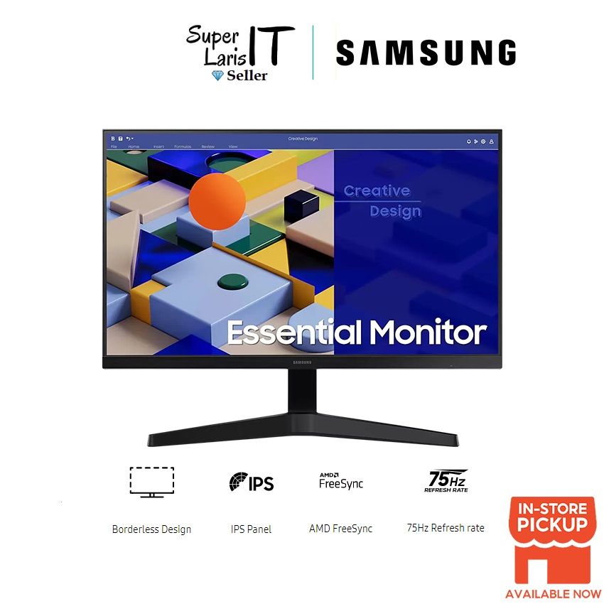 Jual Samsung S27C310EAE Monitor Gaming 27" Flat IPS 75Hz | Shopee Indonesia