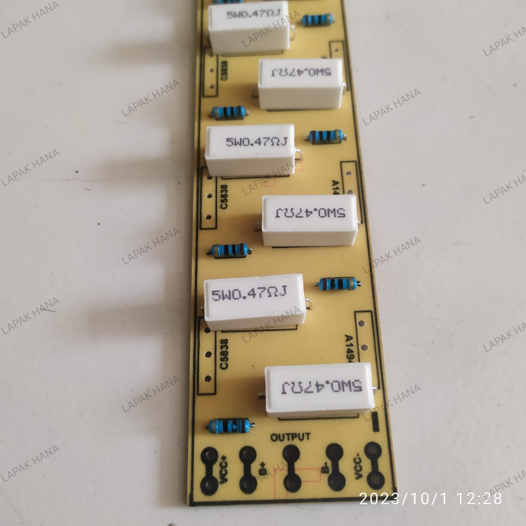 Jual Pcb transistor final sanken plus komponen 4 set 5 set pcb semi fiber PCB LINE TR SANKEN ...