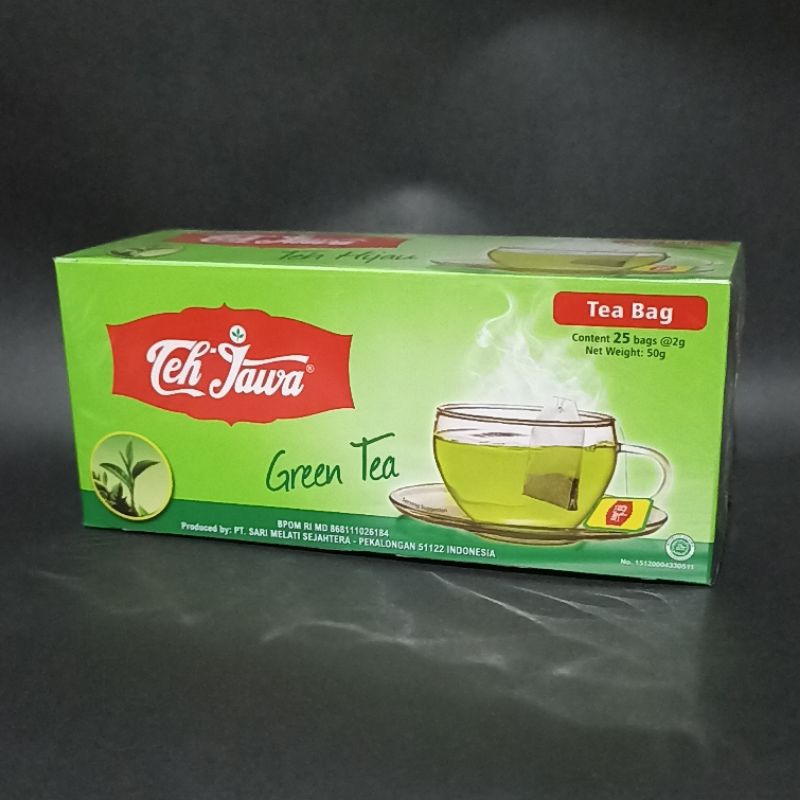 Jual Teh Jawa Green Tea /Teh Hijau Celup isi 25 kantong x 2 gram ...