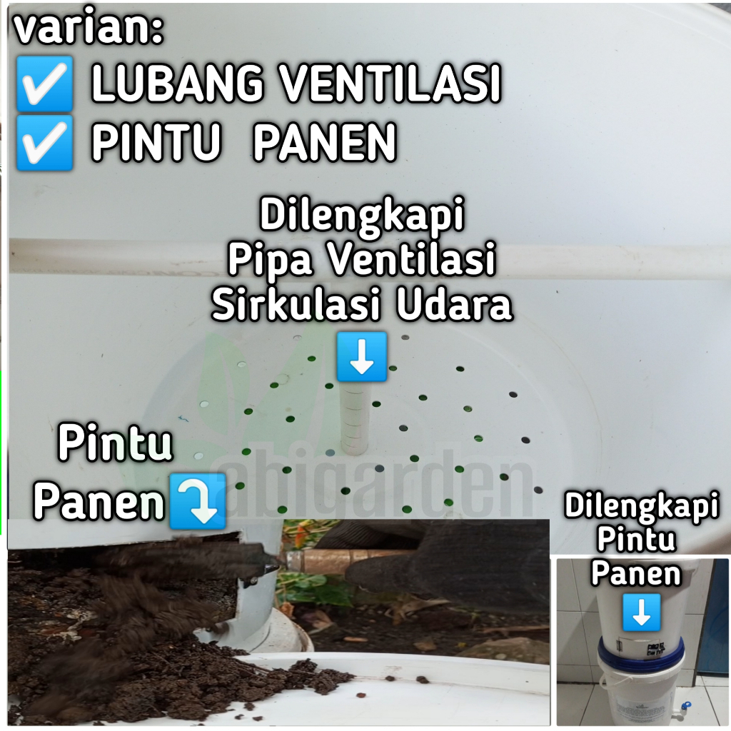 Jual Paket Komposter Ember Tumpuk Pengolahan Sampah Organik Kompos ...