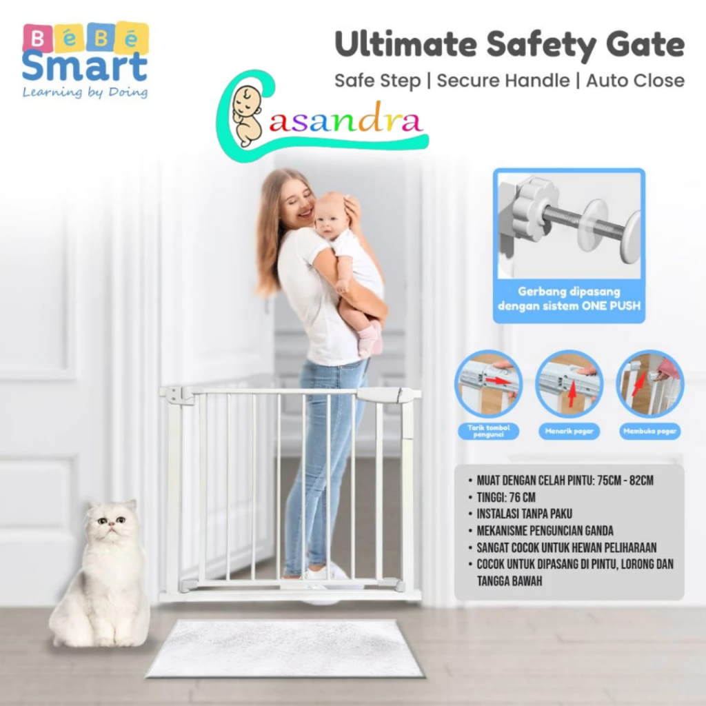 Jual Bebe Smart Ultimate Safety Gate & Estention Safety Gate / Pagar ...