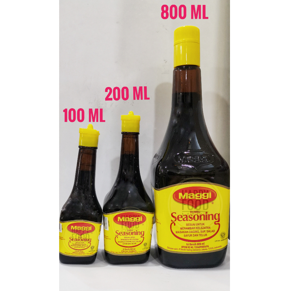 Jual [HALAL] MAGGI SEASONING 100 ML/MAGGIE KECAP ASIN PENYEDAP 200 ML ...
