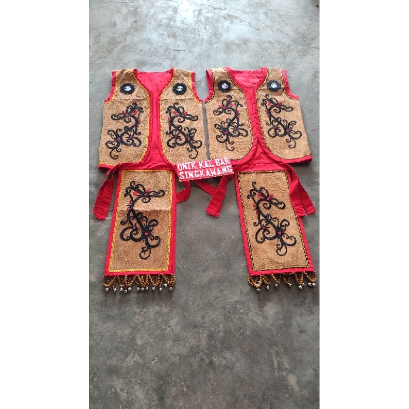 Jual Rompi set Dayak kulit kayu Rompi Kapuak Kalimantan | Shopee Indonesia