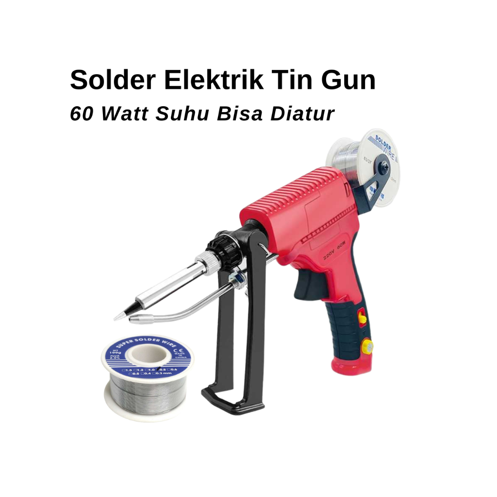 Jual Solder Tembak Listrik 60 Watt Cepat Panas Adjustable Temperature ...