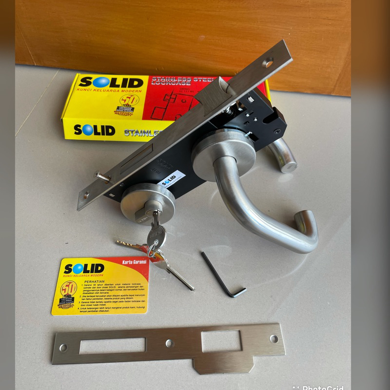 Jual kunci pintu solid hitam black series kunci pintu komplit kunci ...