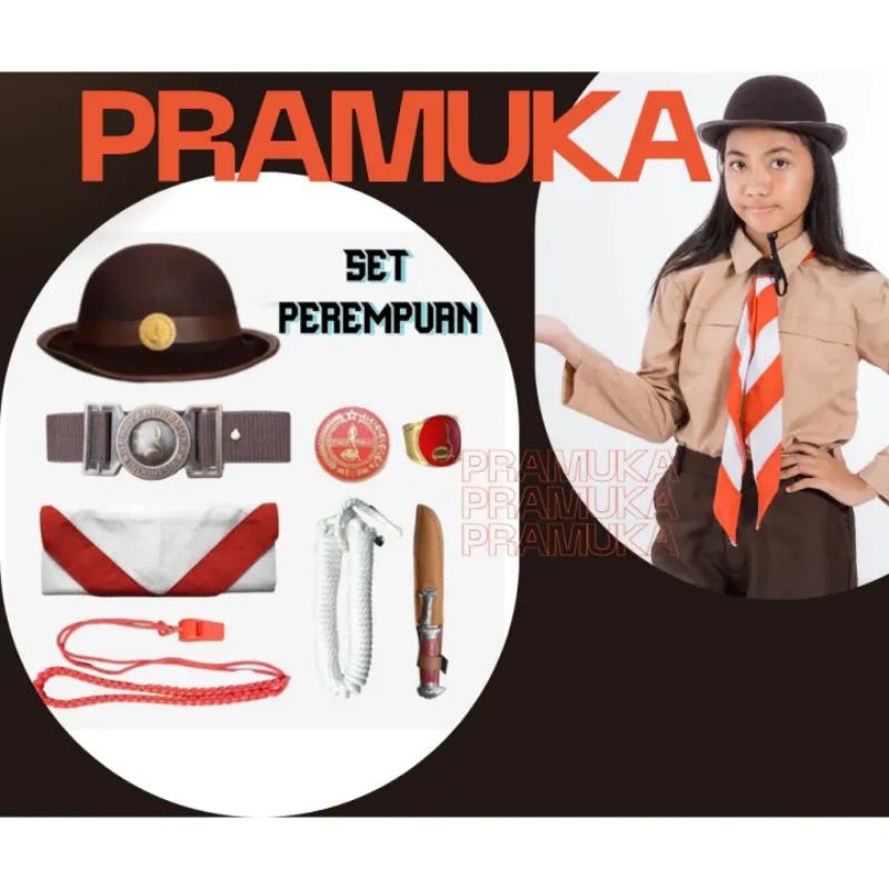 Jual atribut Pramuka lengkap anak SD SMP SMA jumbo komplit putri / set ...