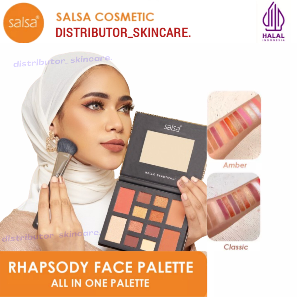 Jual Salsa Rhapsody Pallette Amber / Classic (Eyeshadow Set) Original ...
