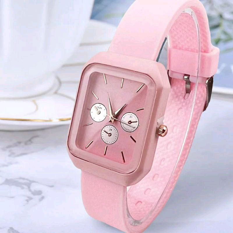 Jual JAM TANGAN WANITA KARET MURAH KEREN UNTUK CEWE TERBARU ELEGAN ...
